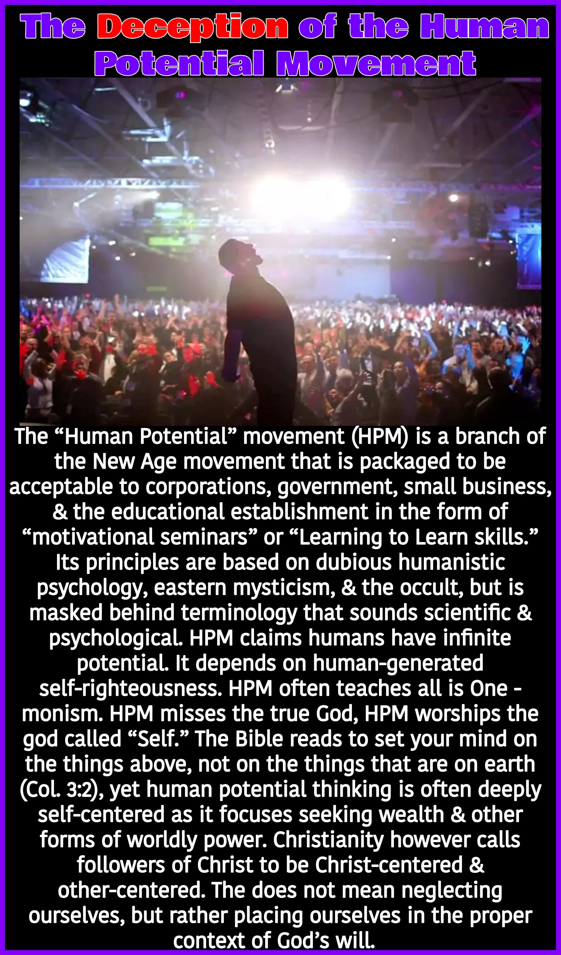 The Human Potential Movement Exposed – Jesus Truth Deliverance